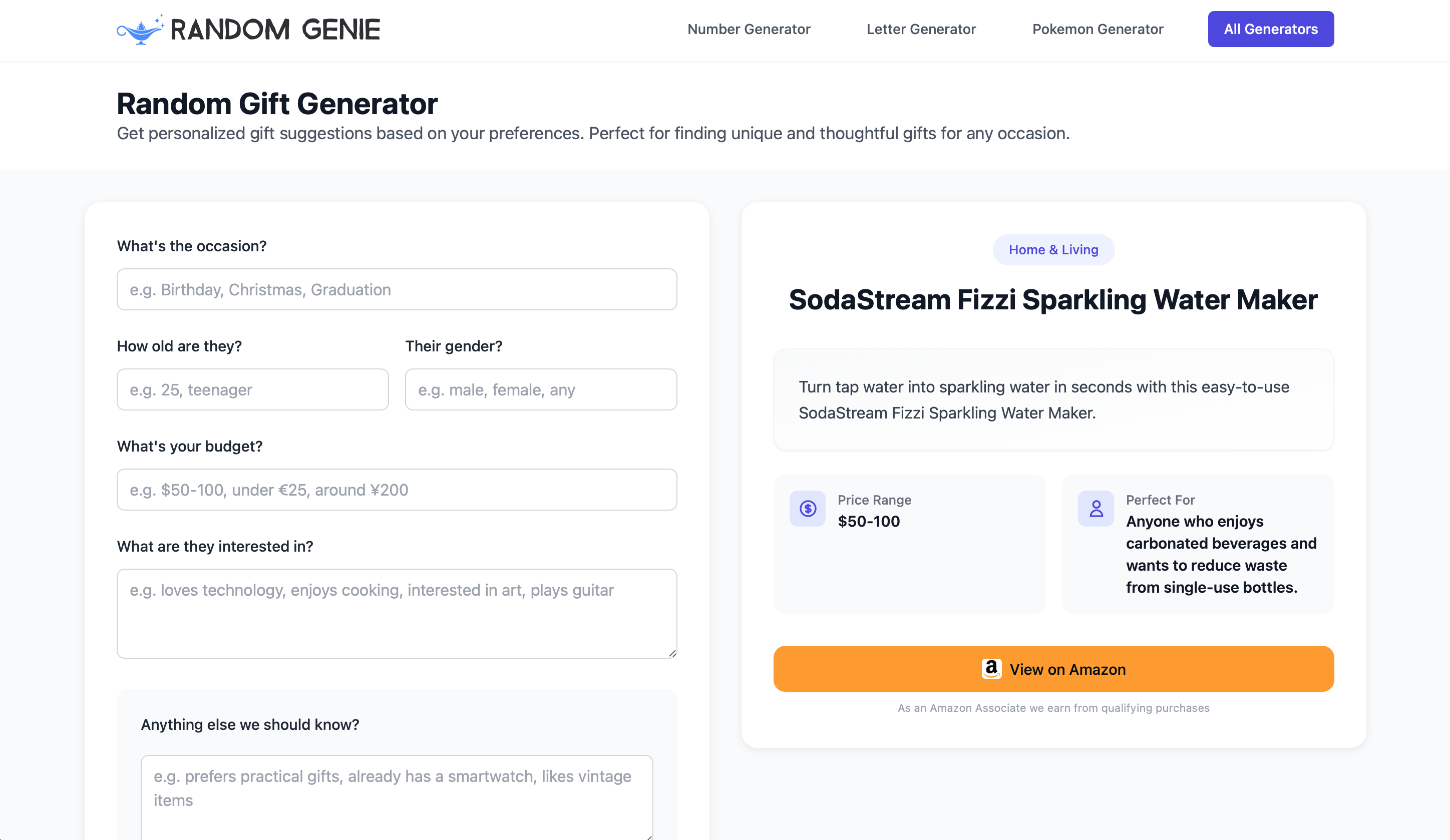 Random Gift Generator - Get Gift Ideas Online | Free Tool